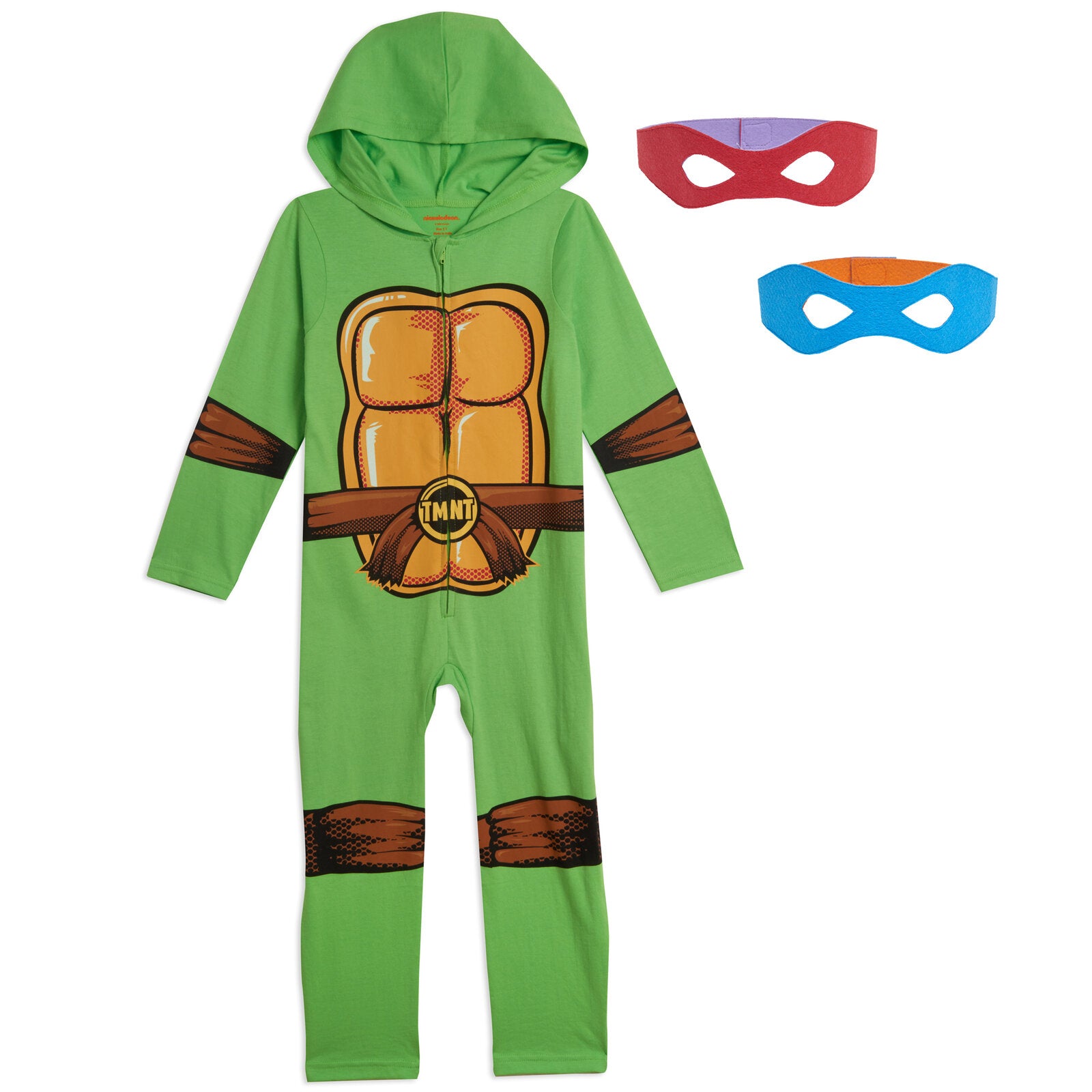 Teenage Mutant Ninja Turtles Zip Up Cosplay Costume Coverall and Masks | imagikids Baby and Kids ...
