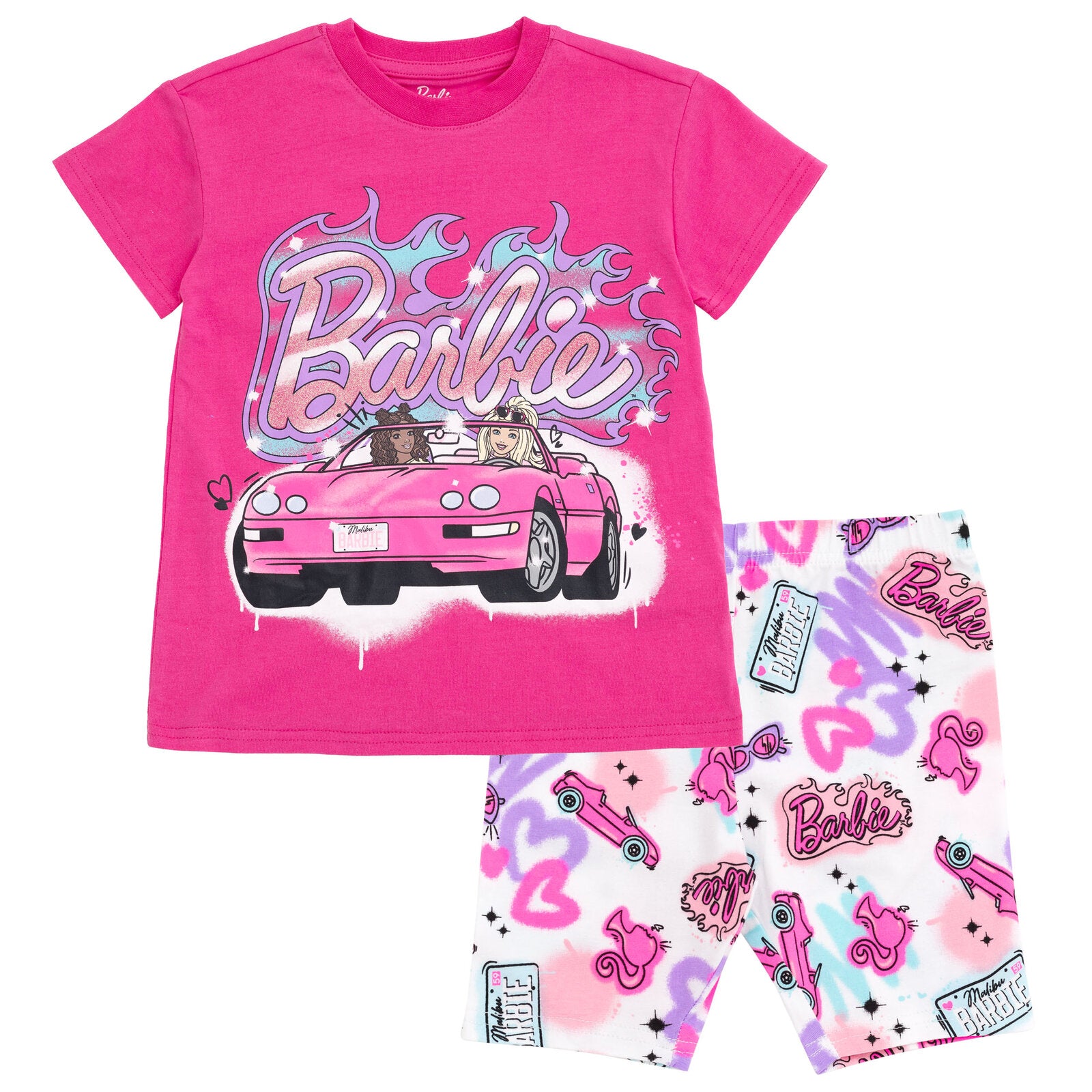 Barbie T-Shirt and Bike Shorts Outfit Set | FREE Shipping on Orders $50 ...
