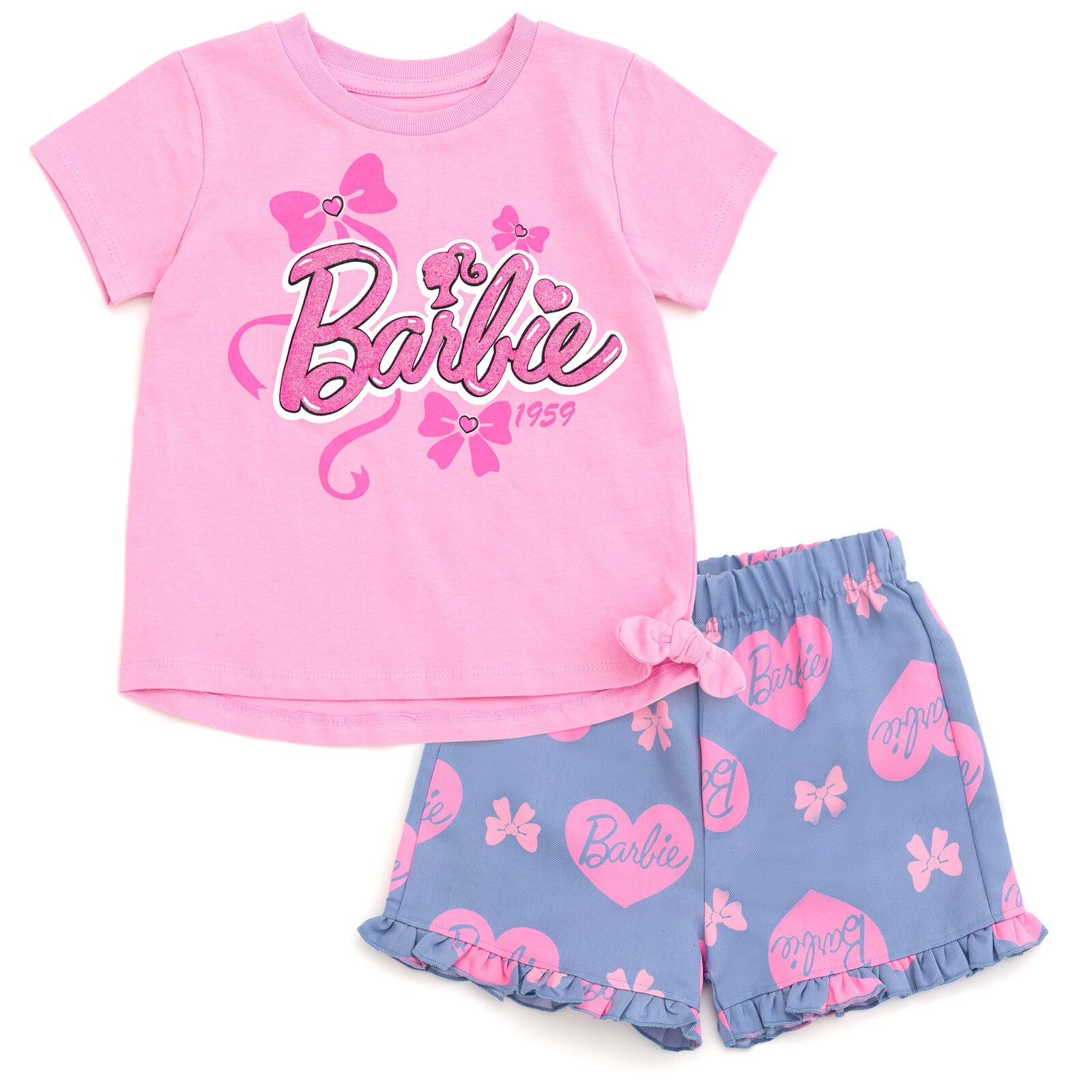 Barbie T-Shirt and Chambray Shorts Outfit Set | FREE Shipping on Orders ...