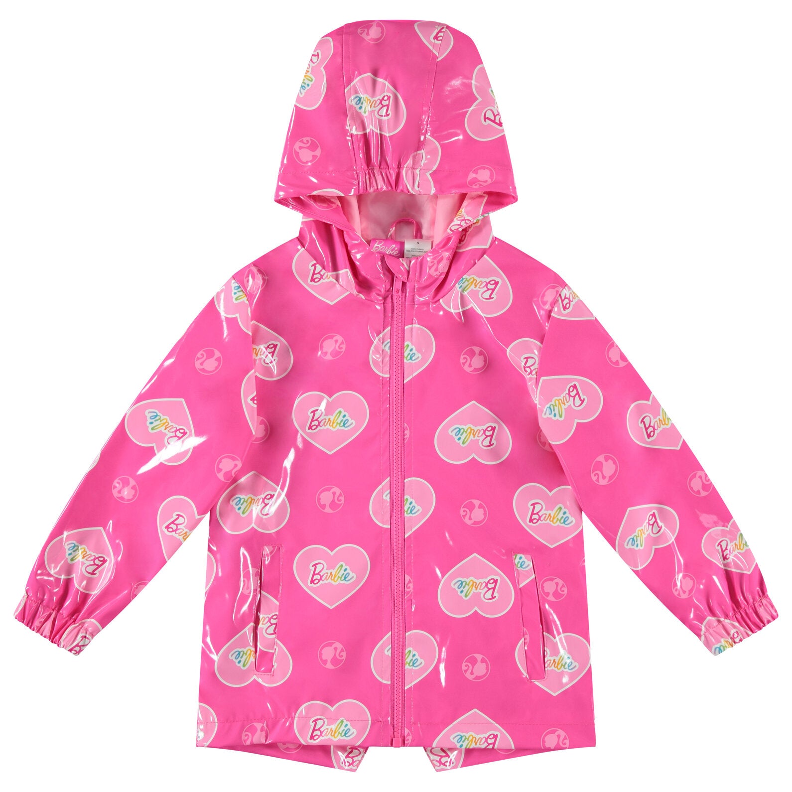 Barbie Zip Up Waterproof Hooded Rain Jacket Coat | FREE Shipping on ...