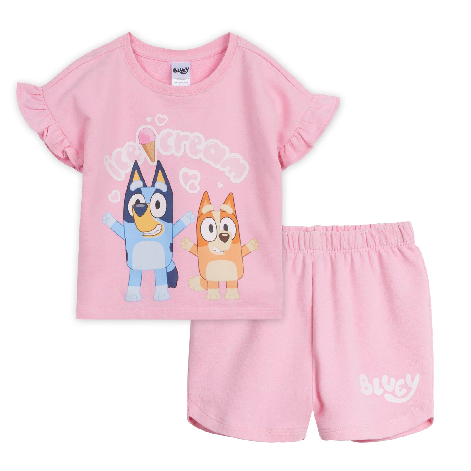 Bluey French Terry T-Shirt and Shorts Outfit Set | FREE Shipping on ...