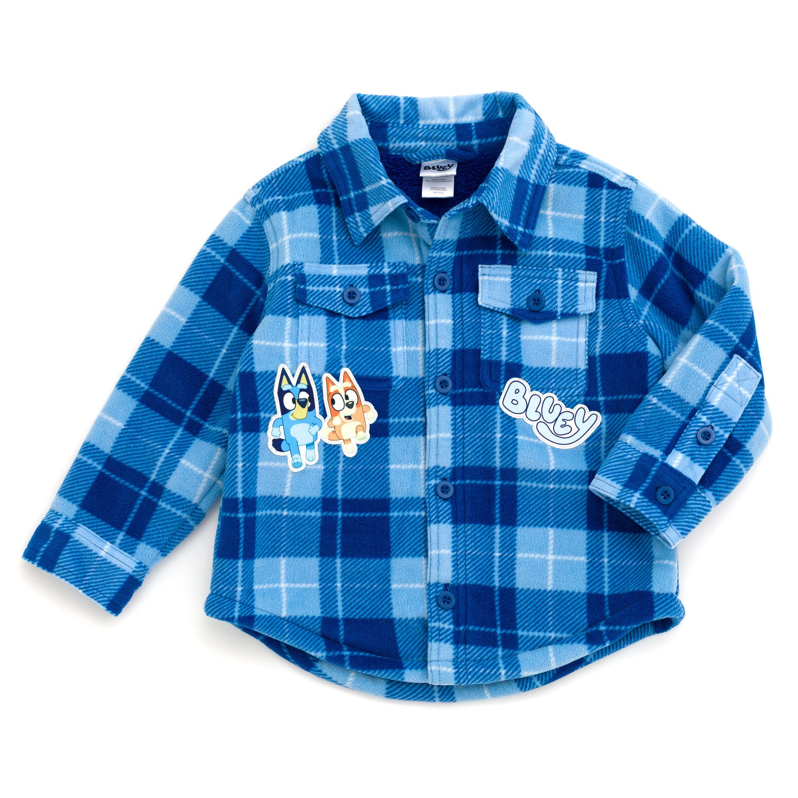 Bluey Plaid Flannel Shacket Toddler | FREE Shipping on Orders $50+ and ...