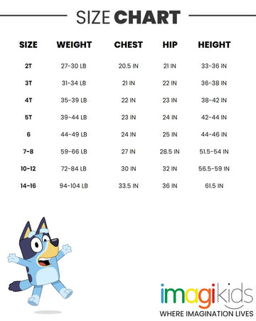 Bluey Official Character Clothing | imagikids