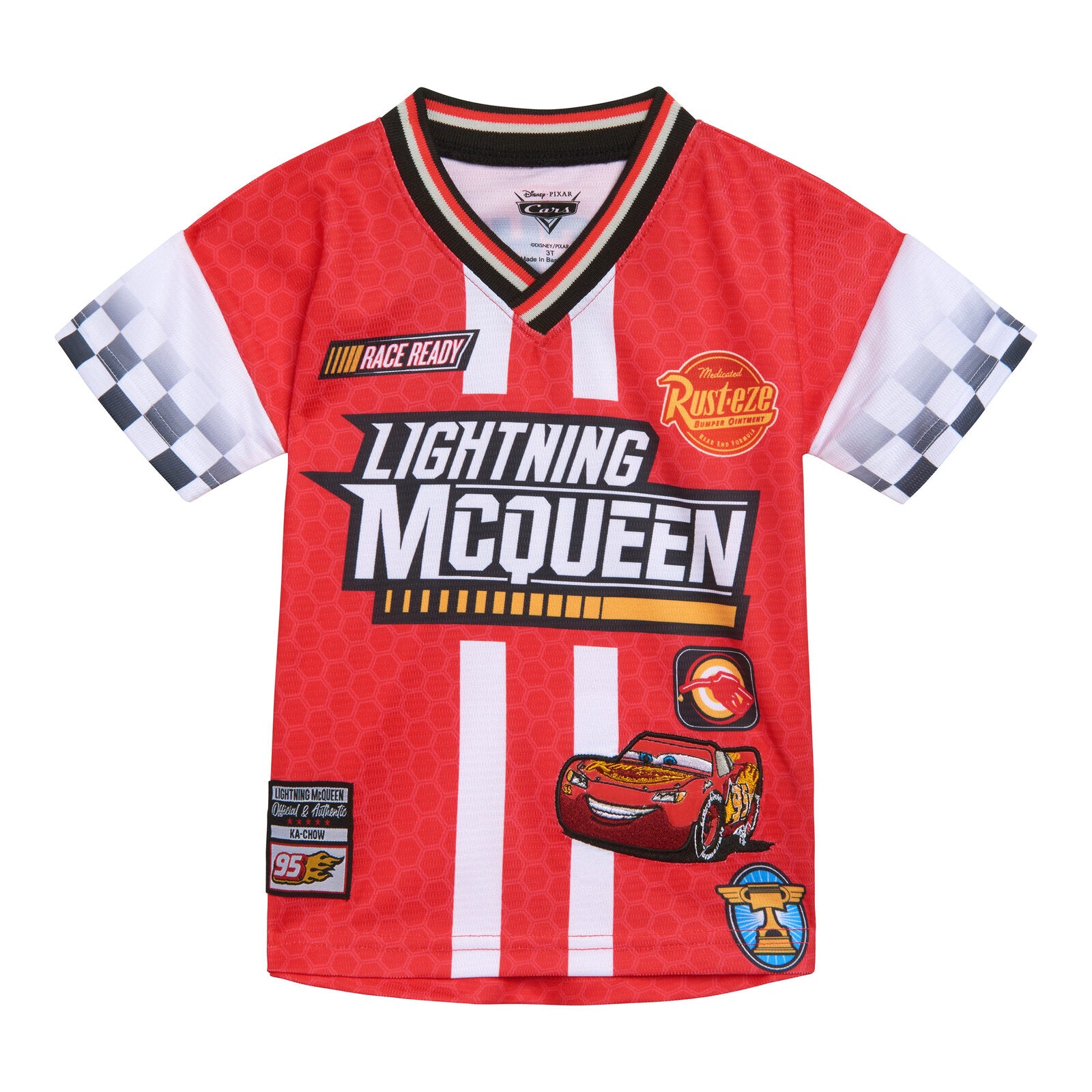 Disney Cars Lightning McQueen Mesh Soccer Jersey T-Shirt | FREE ...
