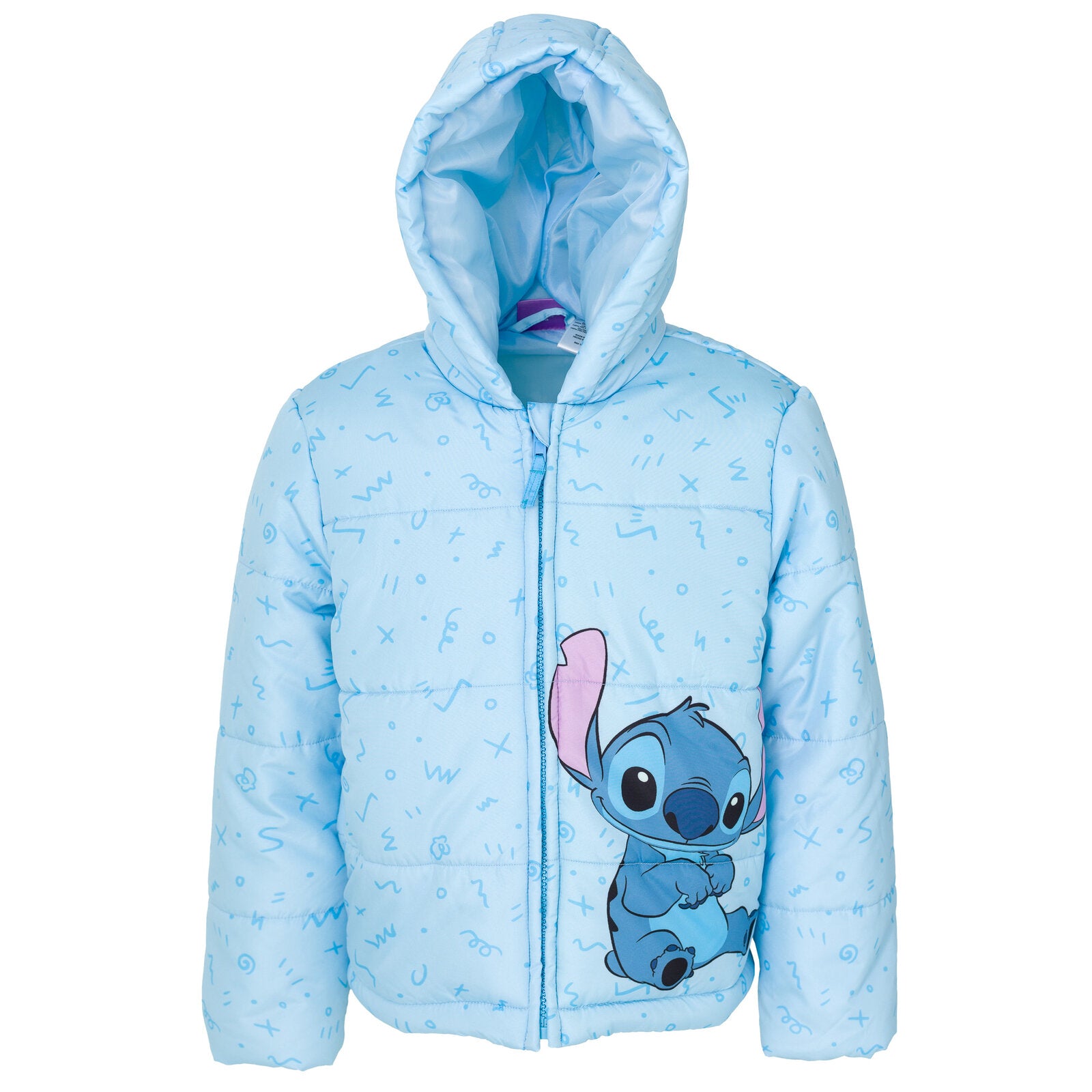 Disney Lilo & Stitch Zip Up Winter Coat Puffer Jacket | FREE Shipping ...
