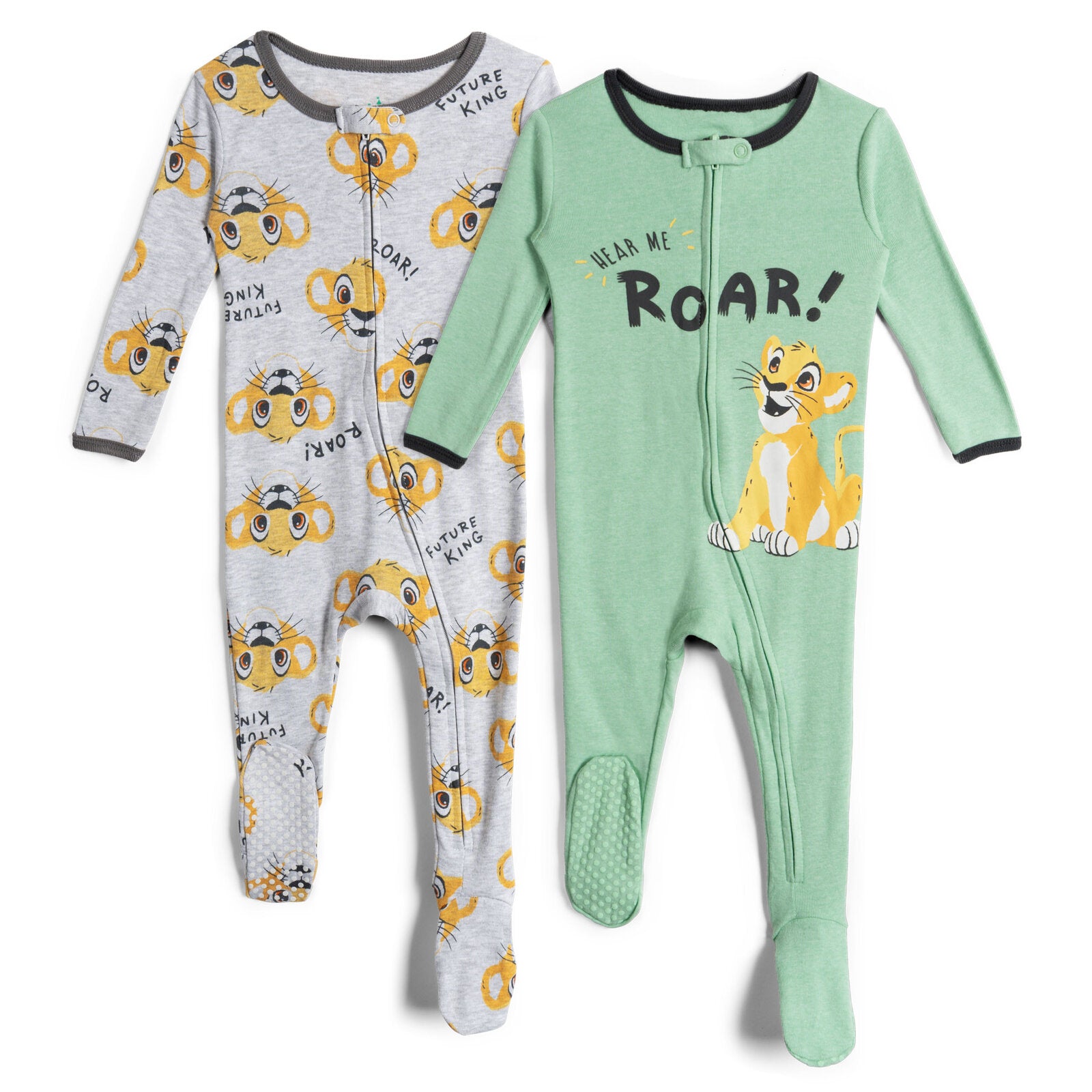Disney Lion King Simba 2 Pack Zip Up Sleep N' Play Coveralls ...