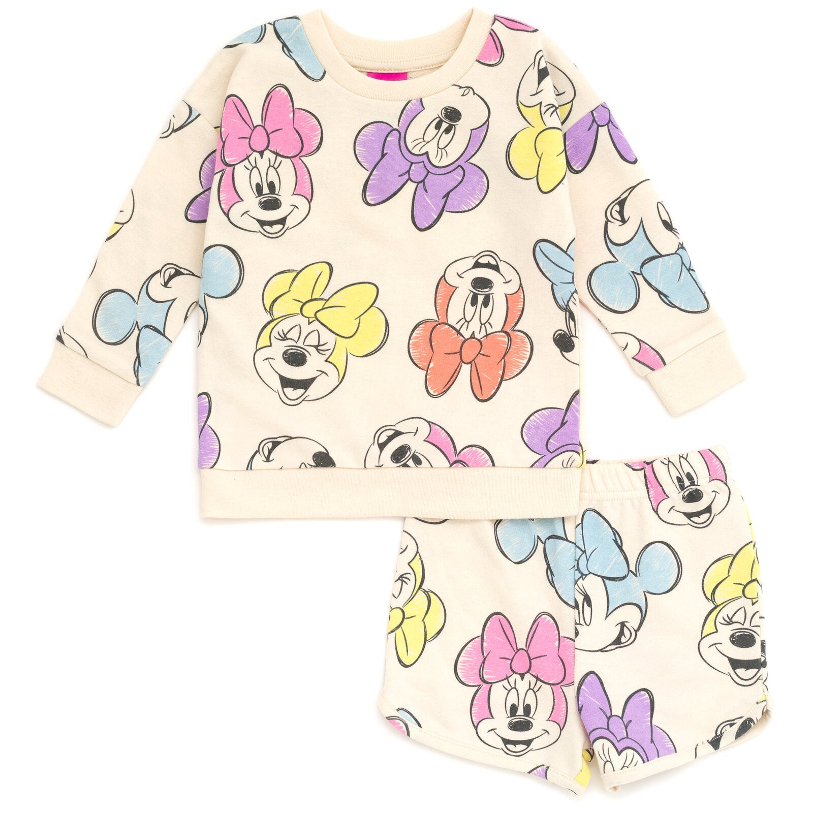 Disney Minnie Mouse French Terry Sweatshirt and Shorts Infant to Big ...
