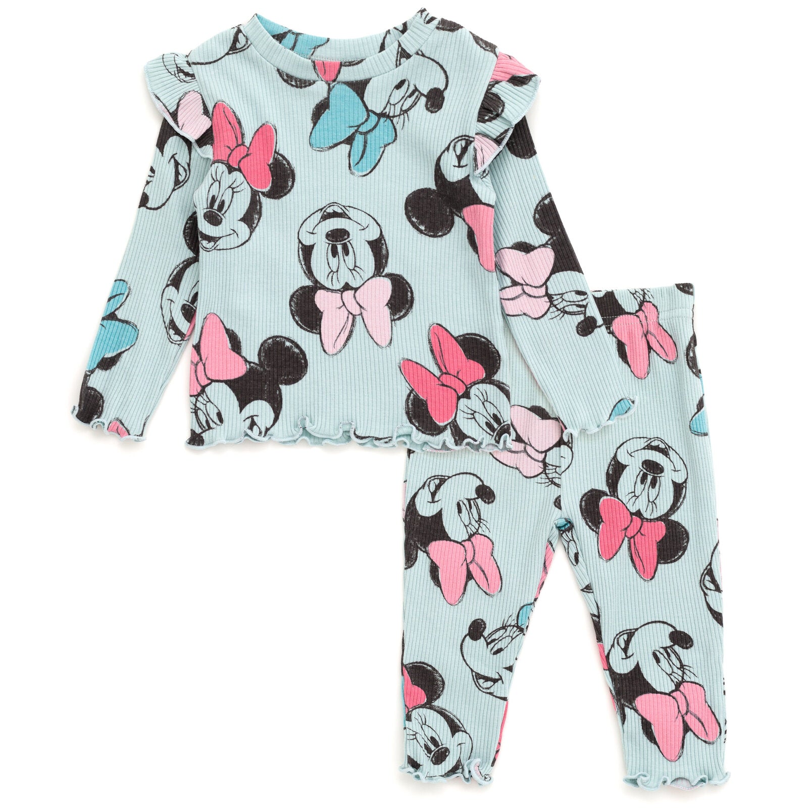 Disney Minnie Mouse Peplum T-Shirt and Pants Outfit Set | FREE Shipping ...