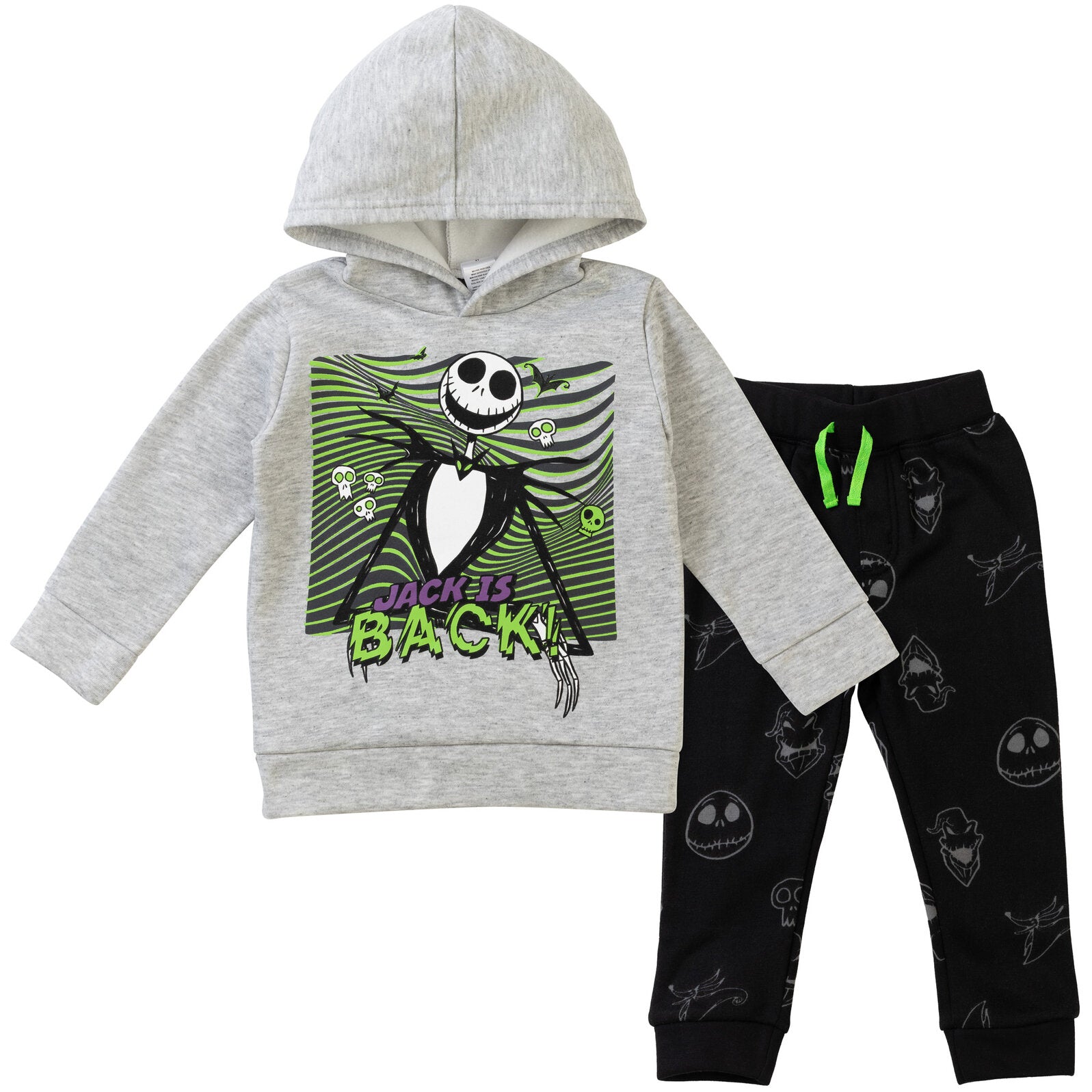 Disney Nightmare Before Christmas Jack Skellington Fleece Hoodie and ...
