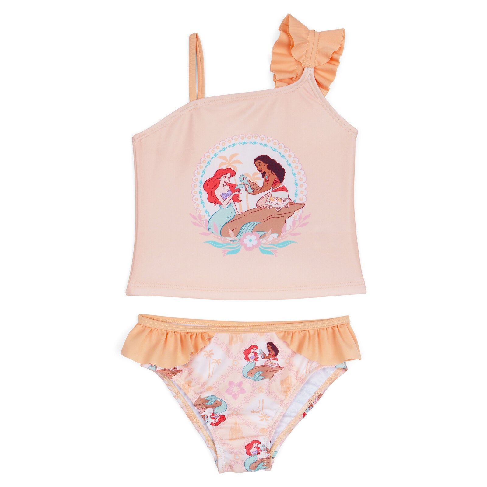 Disney Princess Tankini Top and Bikini Bottom UPF 50+ Swim Set | FREE ...