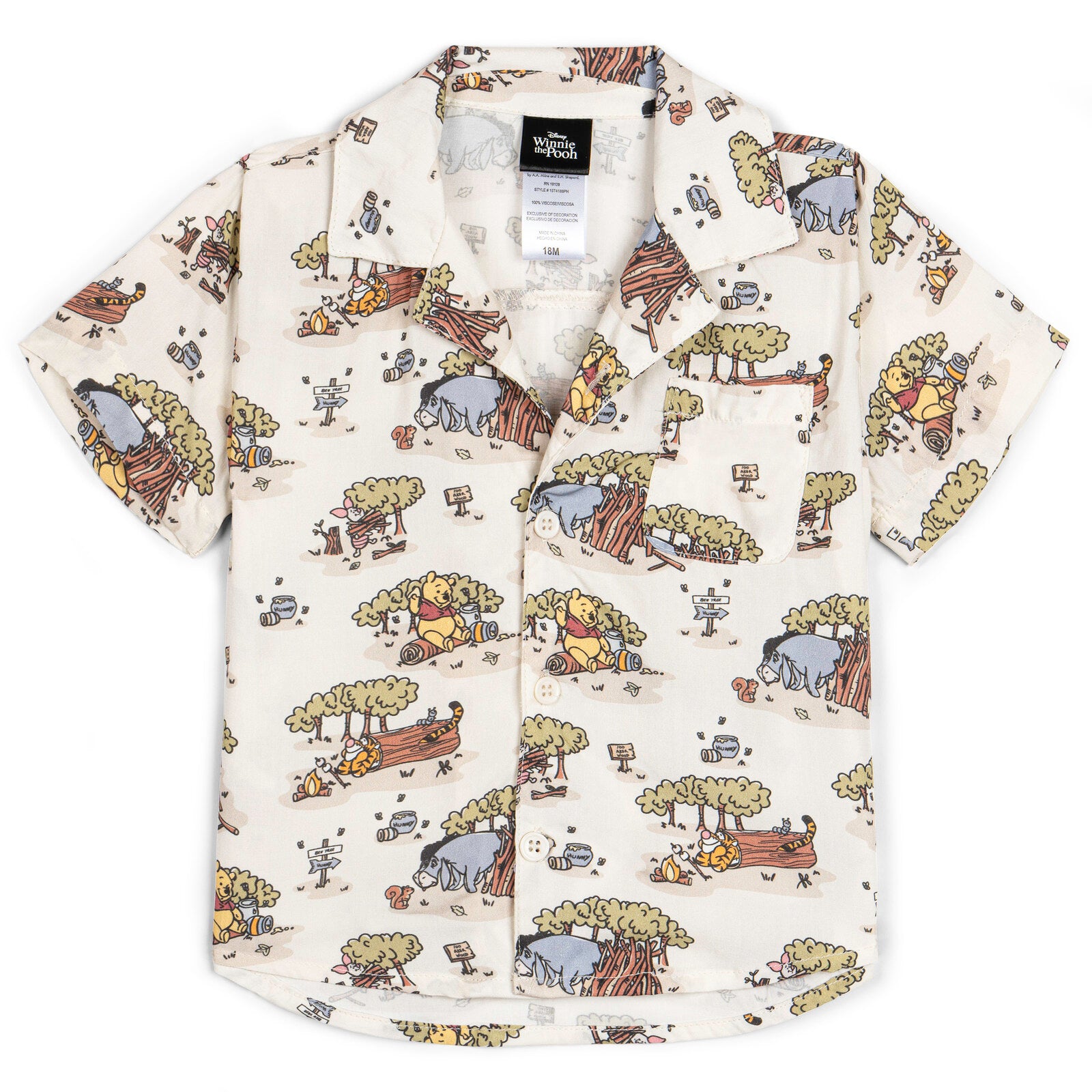 Disney Winnie the Pooh Button Down Dress Shirt – imagikids