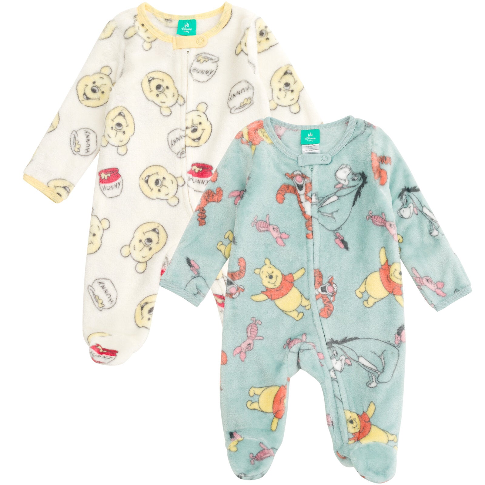 Disney Winnie the Pooh Fleece 2 Pack Coveralls Woobie | FREE Shipping ...