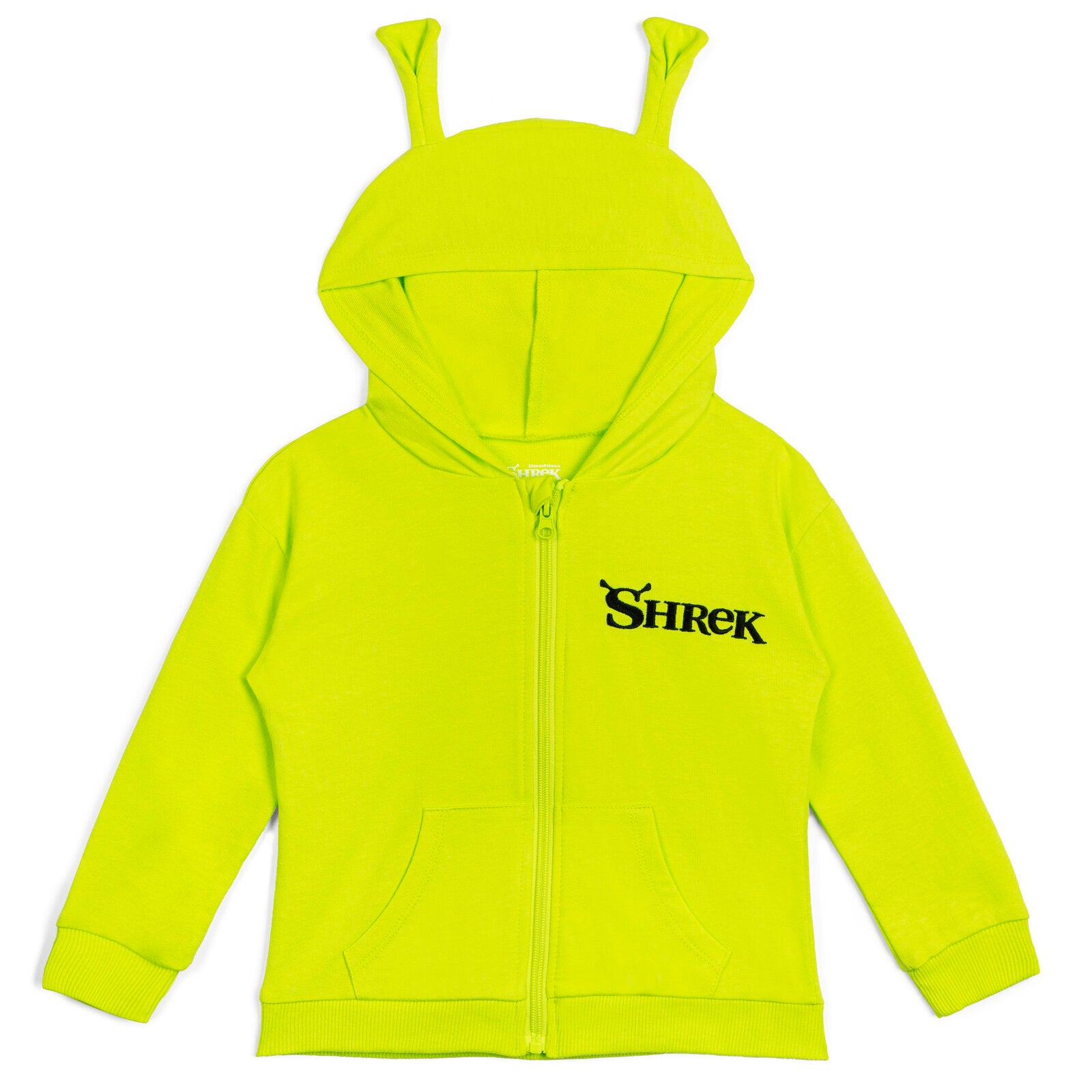 DreamWorks Shrek Girls French Terry Zip Up Cosplay Hoodie Toddler to ...