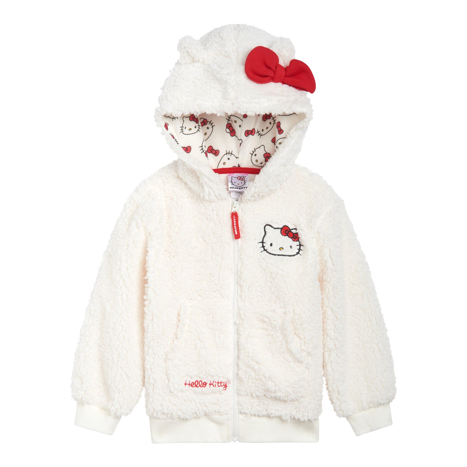 Hello Kitty Cozy Sherpa Zip Up Cosplay Hoodie | FREE Shipping on Orders ...