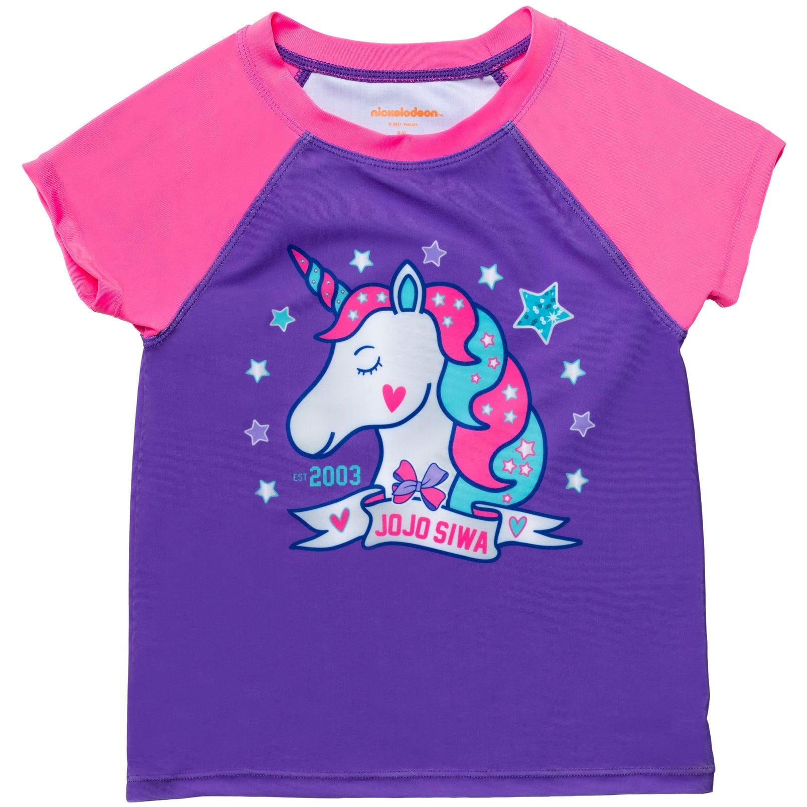 JoJo Siwa UPF 50+ One Piece Bathing Suit Bikini Top Rash Guard Skirt ...