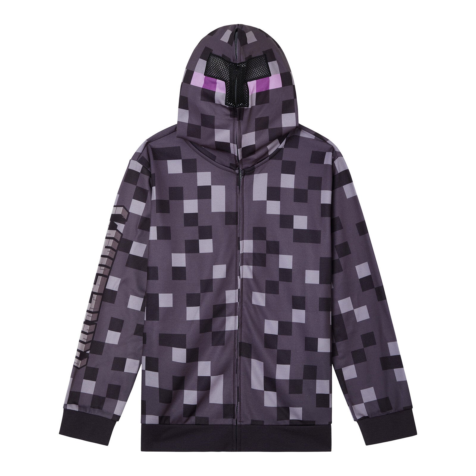 Minecraft Enderman Fleece Zip Up Cosplay Hoodie | FREE Shipping on ...