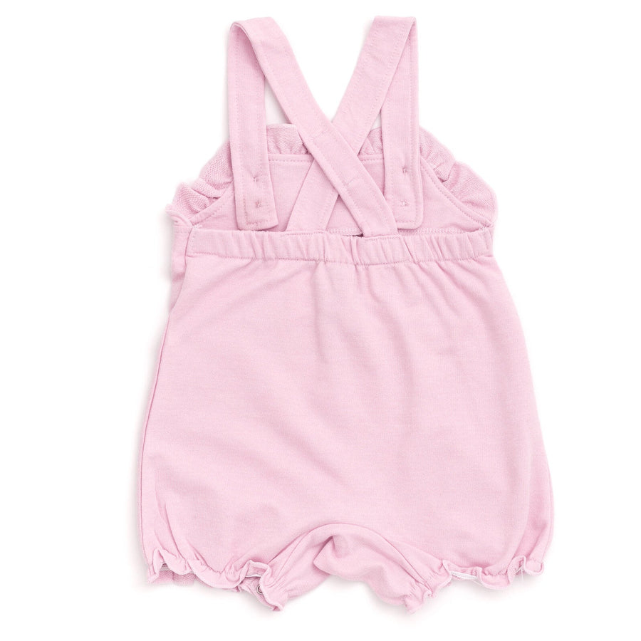 Minnie Mouse French Terry Short Overalls T-Shirt and Hat 3 Piece Outfit ...