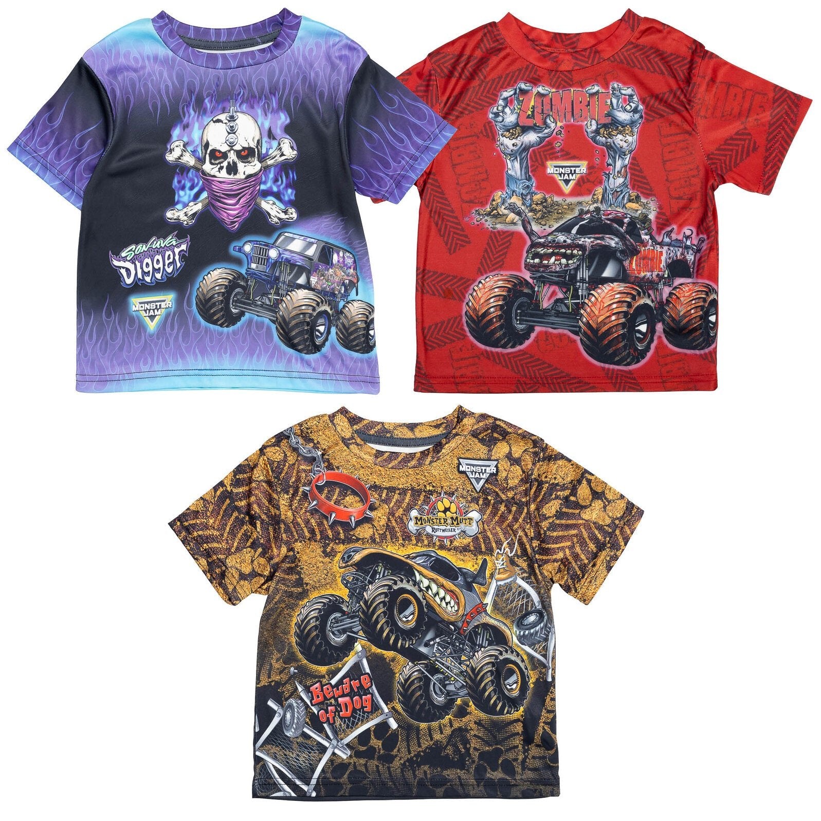 Monster Jam 3 Pack T-Shirts | imagikids Baby and Kids Clothing