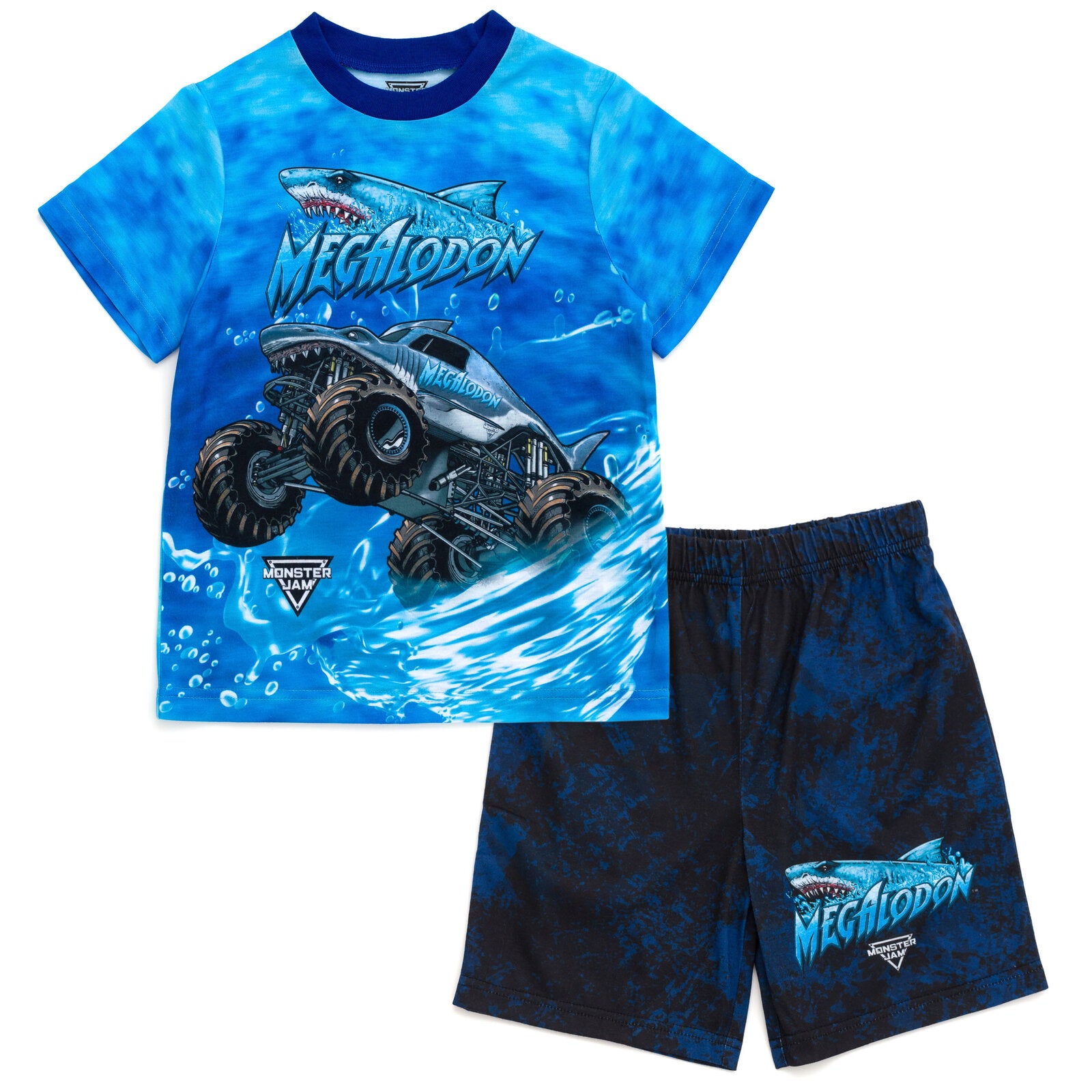 Monster Jam Megalodon Pajama Shirt and Shorts Sleep Set | FREE Shipping ...