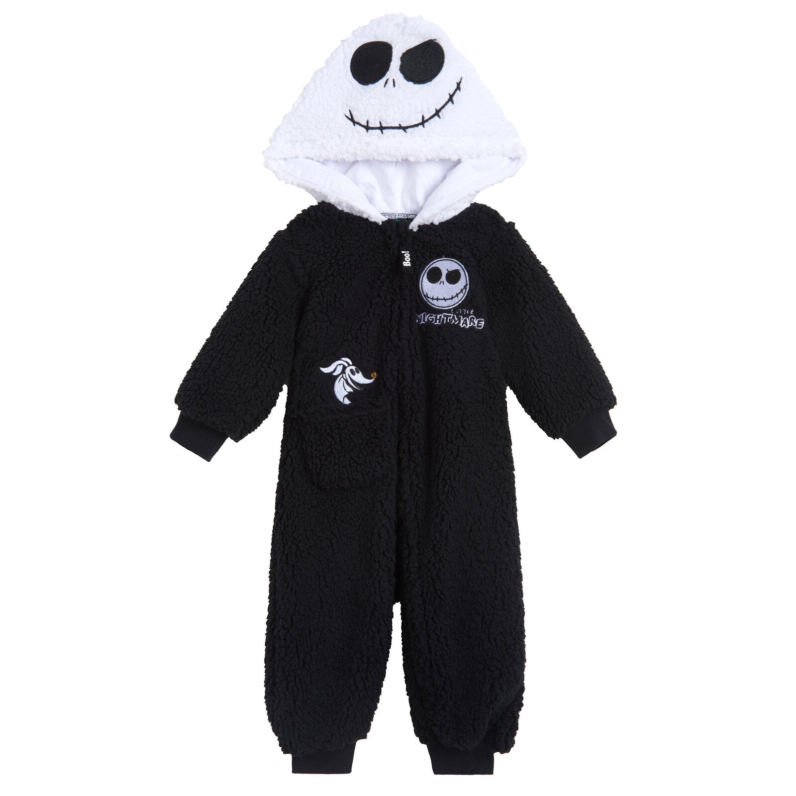 Nightmare Before Christmas Cozy Sherpa Zip Up Cosplay Coverall | FREE ...