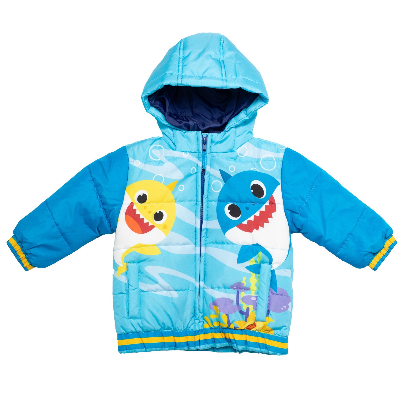 Pinkfong Baby Shark Zip Up Winter Coat Puffer Jacket | imagikids Baby ...