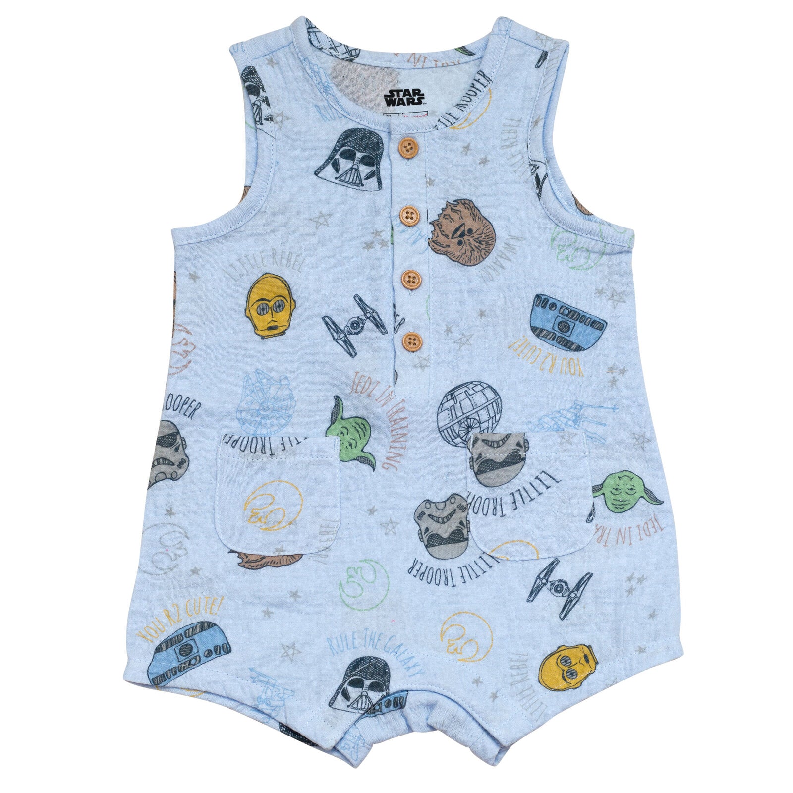 STAR WARS Henley Sleeveless Romper | FREE Shipping on Orders $50+ and ...