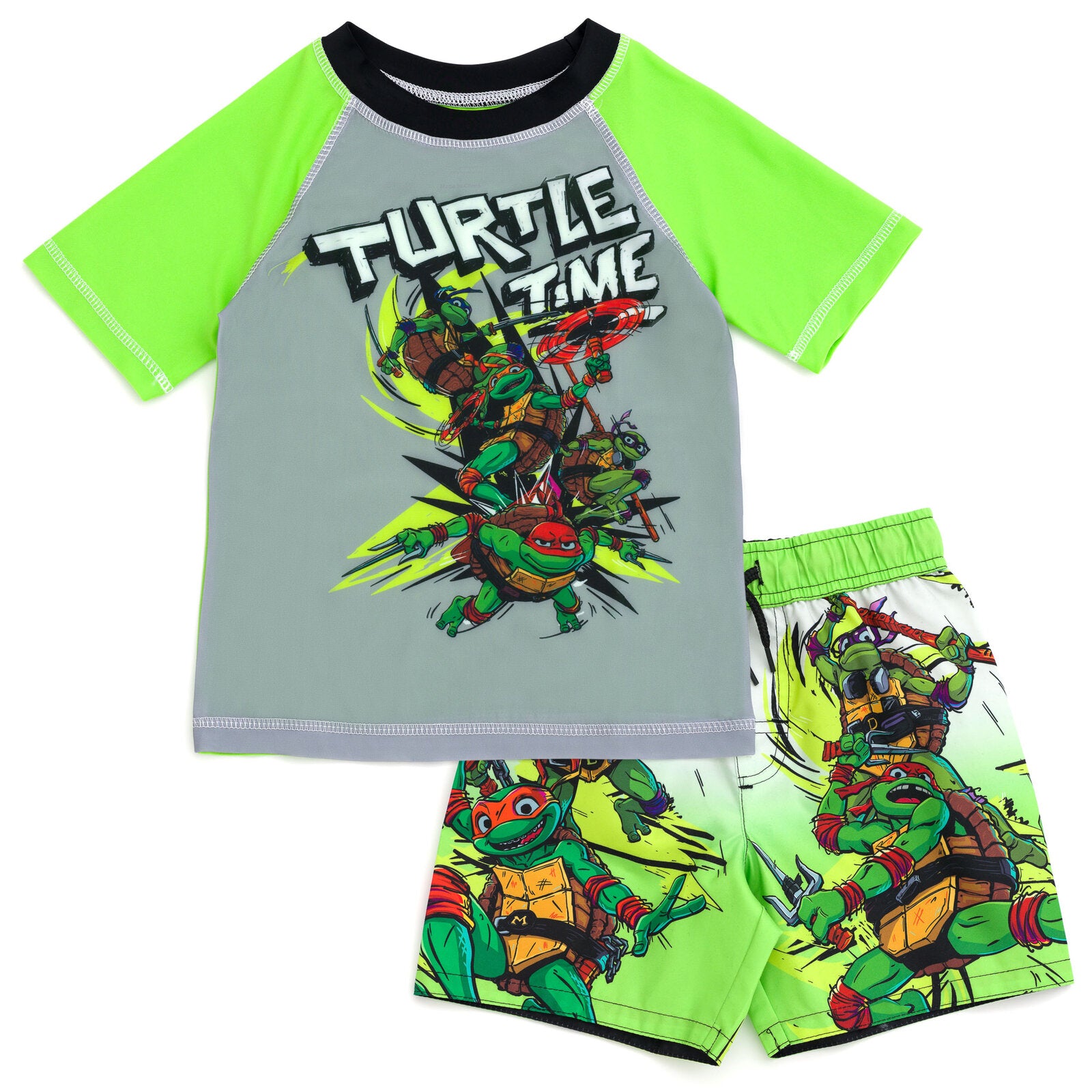 Teenage Mutant Ninja Turtles UPF 50+ Pullover Rash Guard and Swim ...