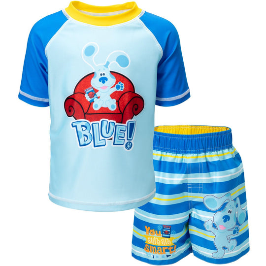 Blue's Clues & You! Rash Guard and Swim Trunks Outfit Set | imagikids ...