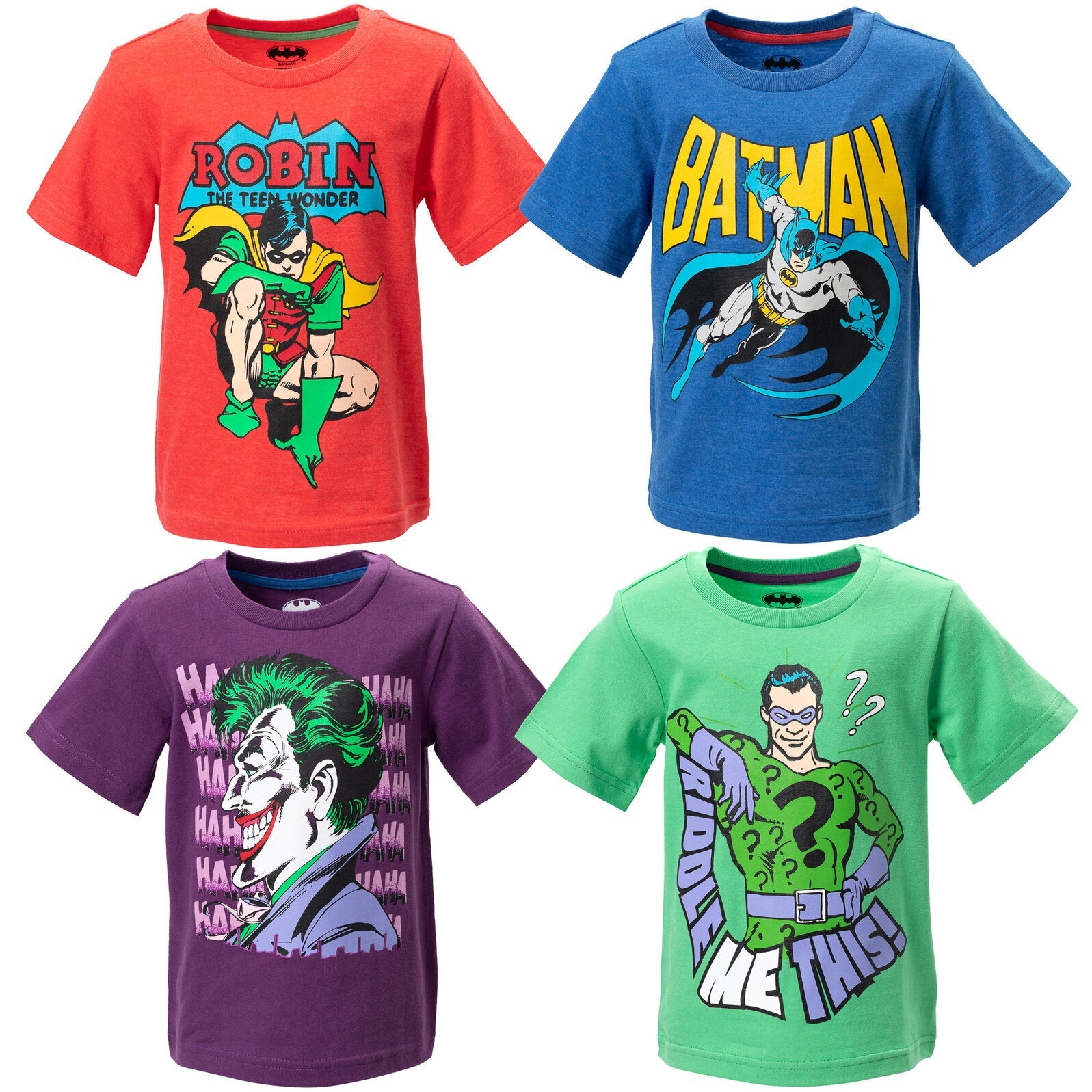 DC Comics Batman 4 Pack Graphic T-Shirts | imagikids Baby and Kids Clothing