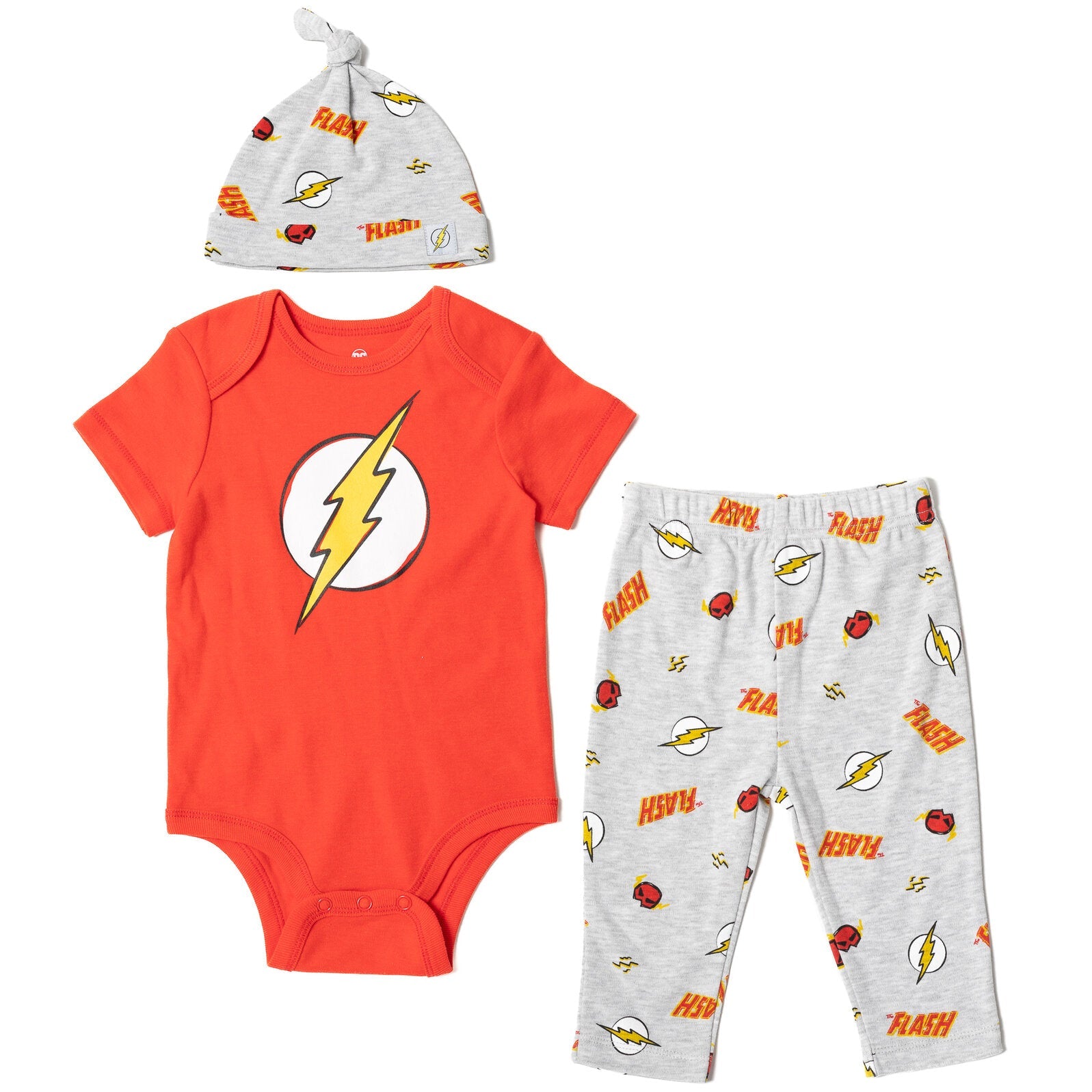 DC Comics Justice League The Flash Bodysuit Pants and Hat 3 Piece ...