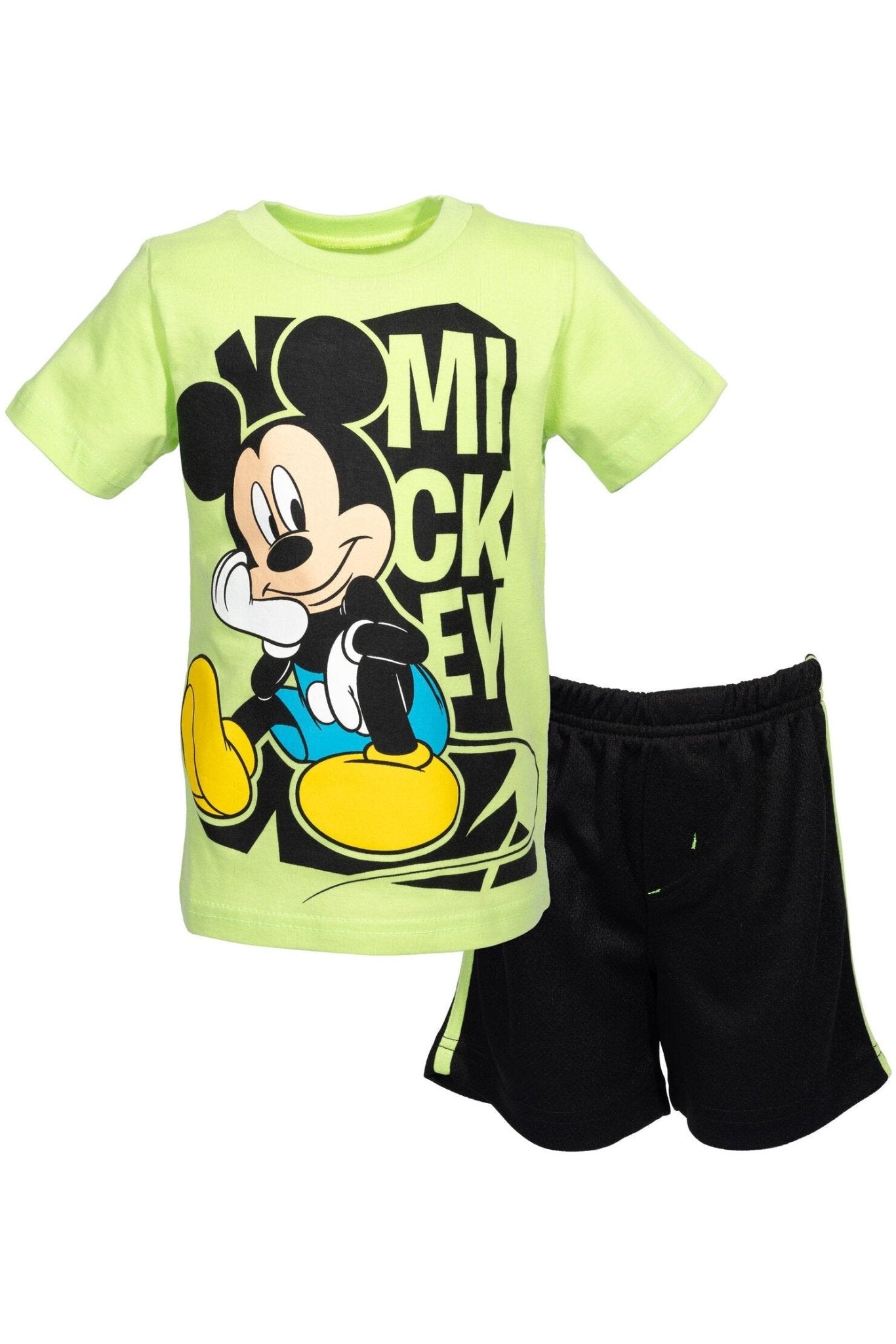 Disney Mickey Mouse Boys T-Shirt and Shorts Outfit Set Toddler to ...